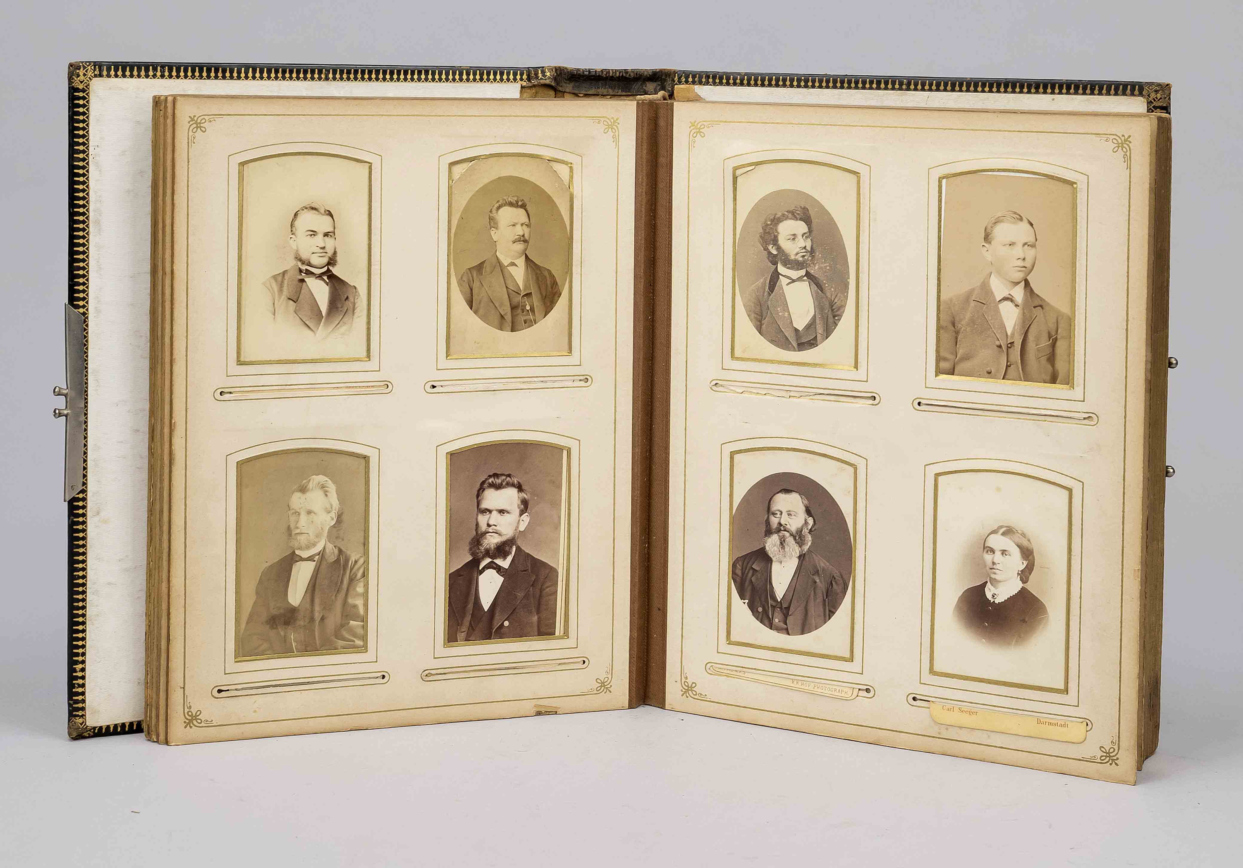 Lot 4128 - Gründerzeit photo album, 2nd half of t - Historia