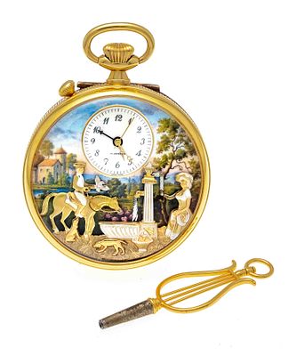 Lot 1060 - Reuge Herrentaschenuhr mit Spielwe - Historia