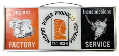 Lot 364 - Tecumseh Engines Lighted Factory Servive 1960s Lauson ...