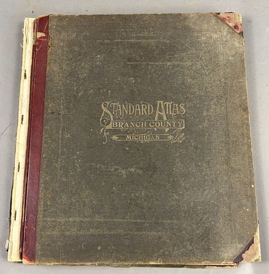Lot 231 - 1915 Standard Atlas Branch County Michigan Plat Book | Holler ...