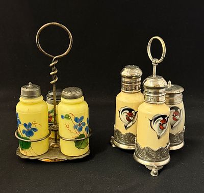 Lot 153 - 2 Colonial Ware Condiment Sets | Jaremos Auction