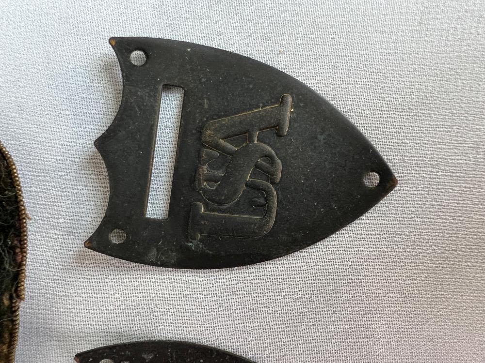Lot 216 – Cavalry Insignia & Saddle Shields – Karlan's Arms & Antiques