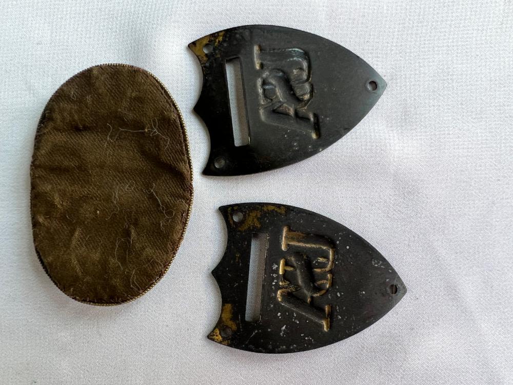 Lot 216 – Cavalry Insignia & Saddle Shields – Karlan's Arms & Antiques