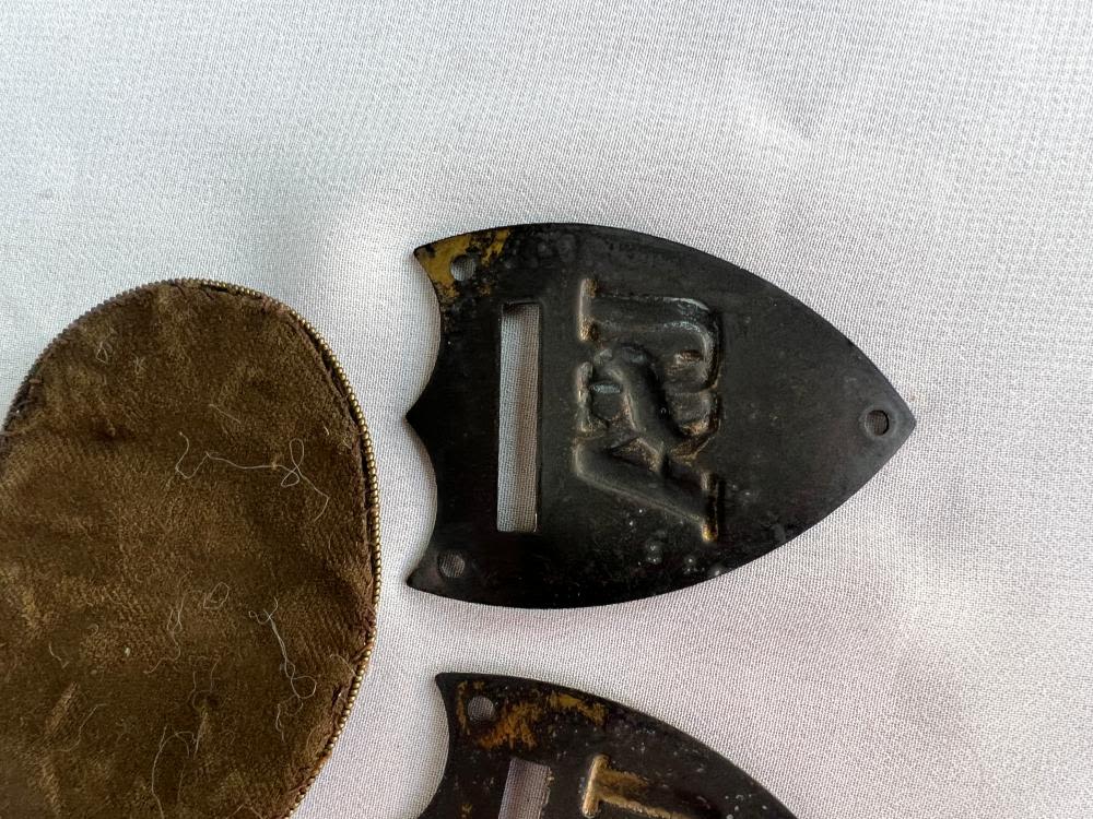 Lot 216 – Cavalry Insignia & Saddle Shields – Karlan's Arms & Antiques