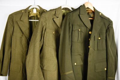 Lot 28 – Three WWII US Army Tunics – Karlan's Arms & Antiques
