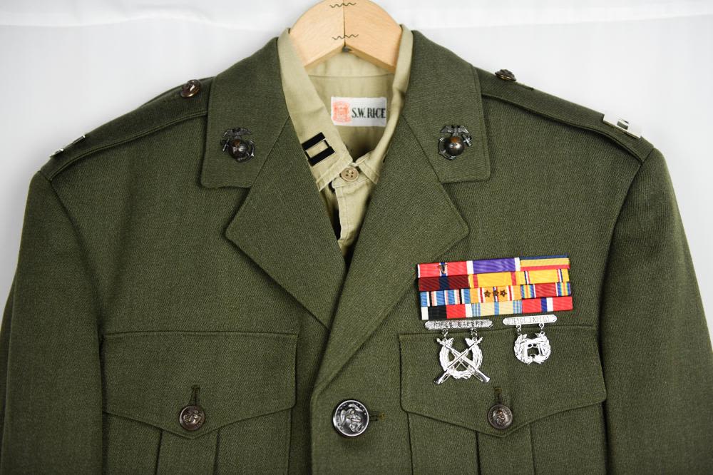 Lot 123 – WWII USMC Green Combat Utility Uniform – Karlan's Arms & Antiques
