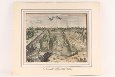 Lot 343 - Vrendeburg Castle, Netherlands Engraving 1656 - Kavanagh Auctions