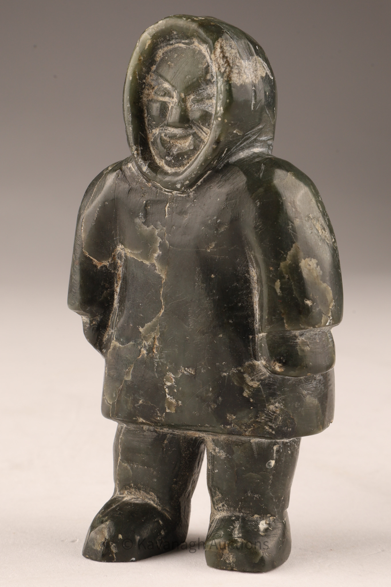 Lot 14 - Small Inuit Carving of a Standing Figure - Kavanagh Auctions