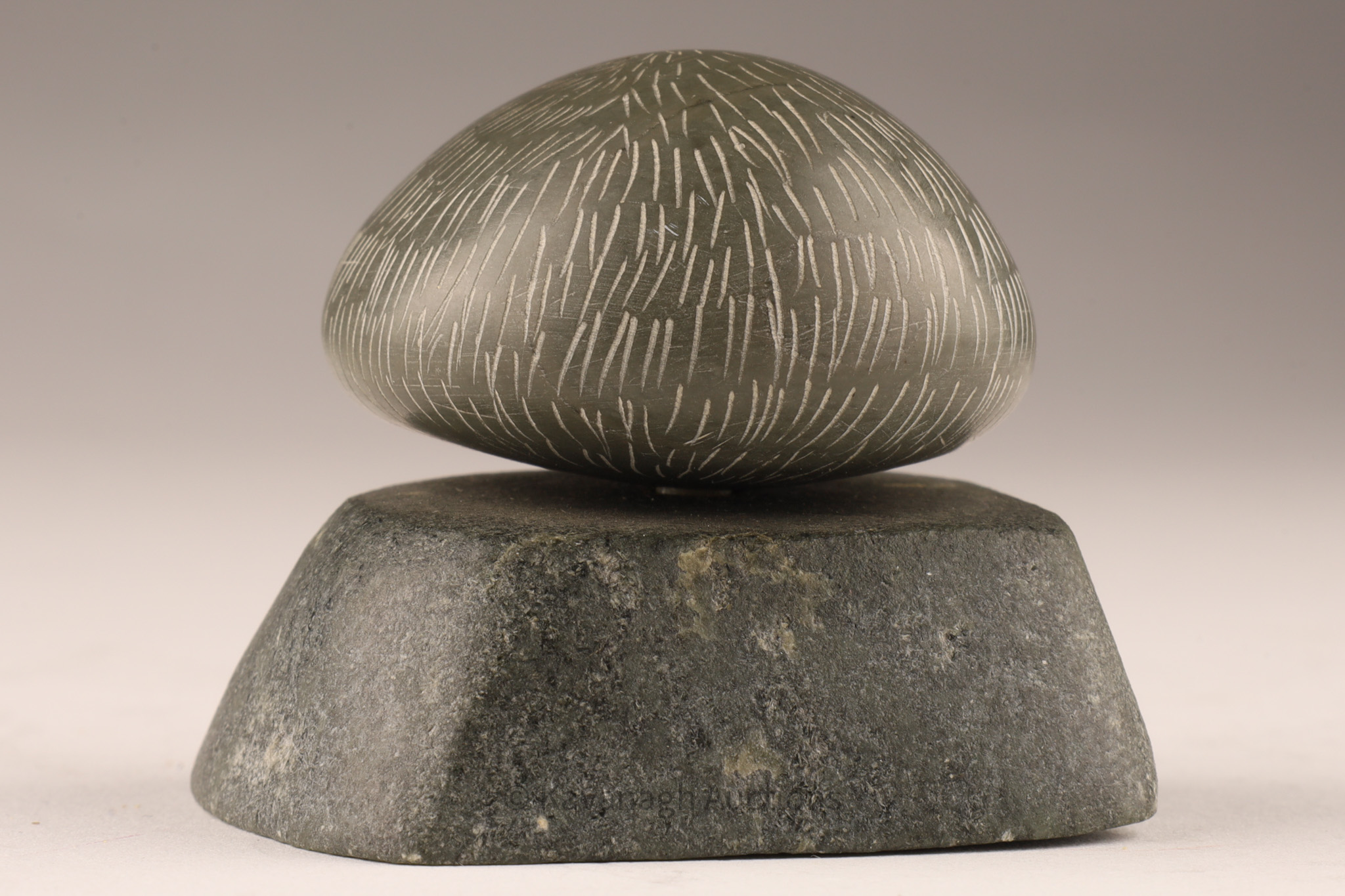 Lot 45 - Small Inuit Stone Carving of a Sea Urchin - Kavanagh Auctions