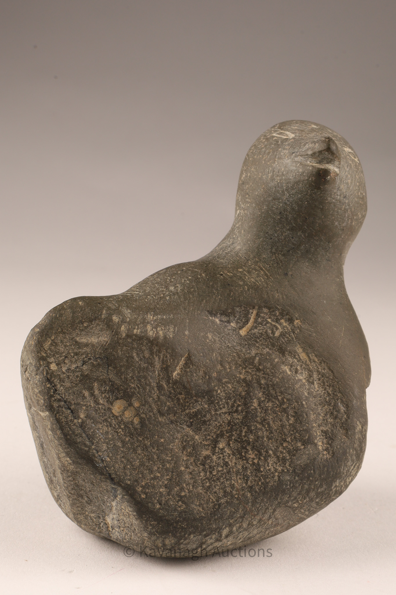 Lot 46 - Inuit Stone Carving of a Bird - Kavanagh Auctions
