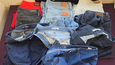 Lot 4 - A Collection of Assorted Denim Jeans and Tro... | Template Site