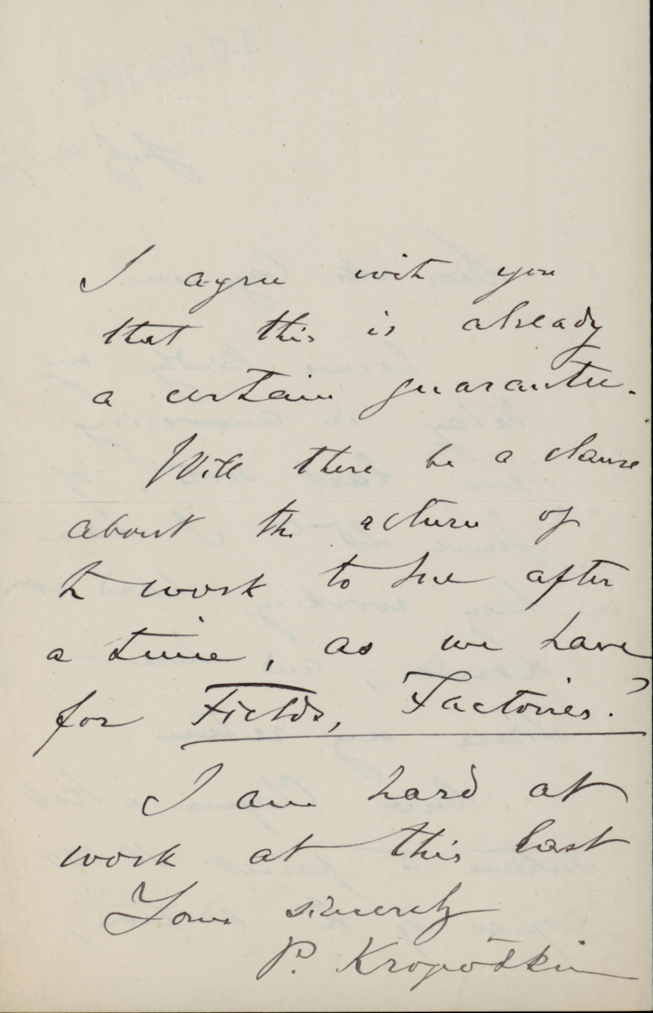 Lot 110 – SCIENCE – KROPOTKIN Piotr (1842 – 1921) – Autograph letter ...