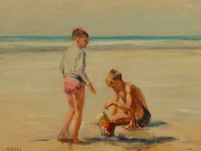 Lot 131 - Marie Stobbe (American, 1909-2003) Oil on Board | Leonard ...