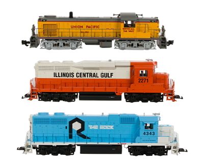 Lot 475 - USA Trains Model Train G Scale Locomotive Assortment ...