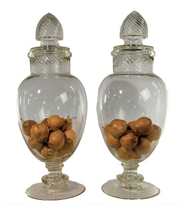 Lot 340 - Apothecary Jars | Leonard Auction Company