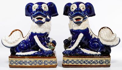 Lot 251 - Chinese Foo Dogs | Leonard Auction Company