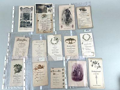 Lot 96 - Vintage German Wedding Card Collection | Magna Auction Company