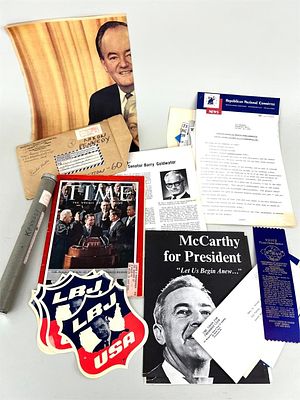 Lot 110 - Political Memorabilia Collection 1960s JFK Mcarthy | Magna ...