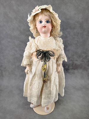 Lot 81 - 1800's French FG Francois Gaultier Closed Mouth 19" Tall Doll ...