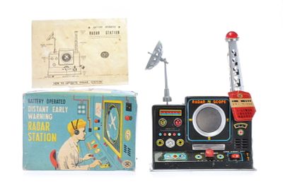 Lot 565 - Radar Station N Scope Tin Boxed Toy by Modern Toys, Japan ...