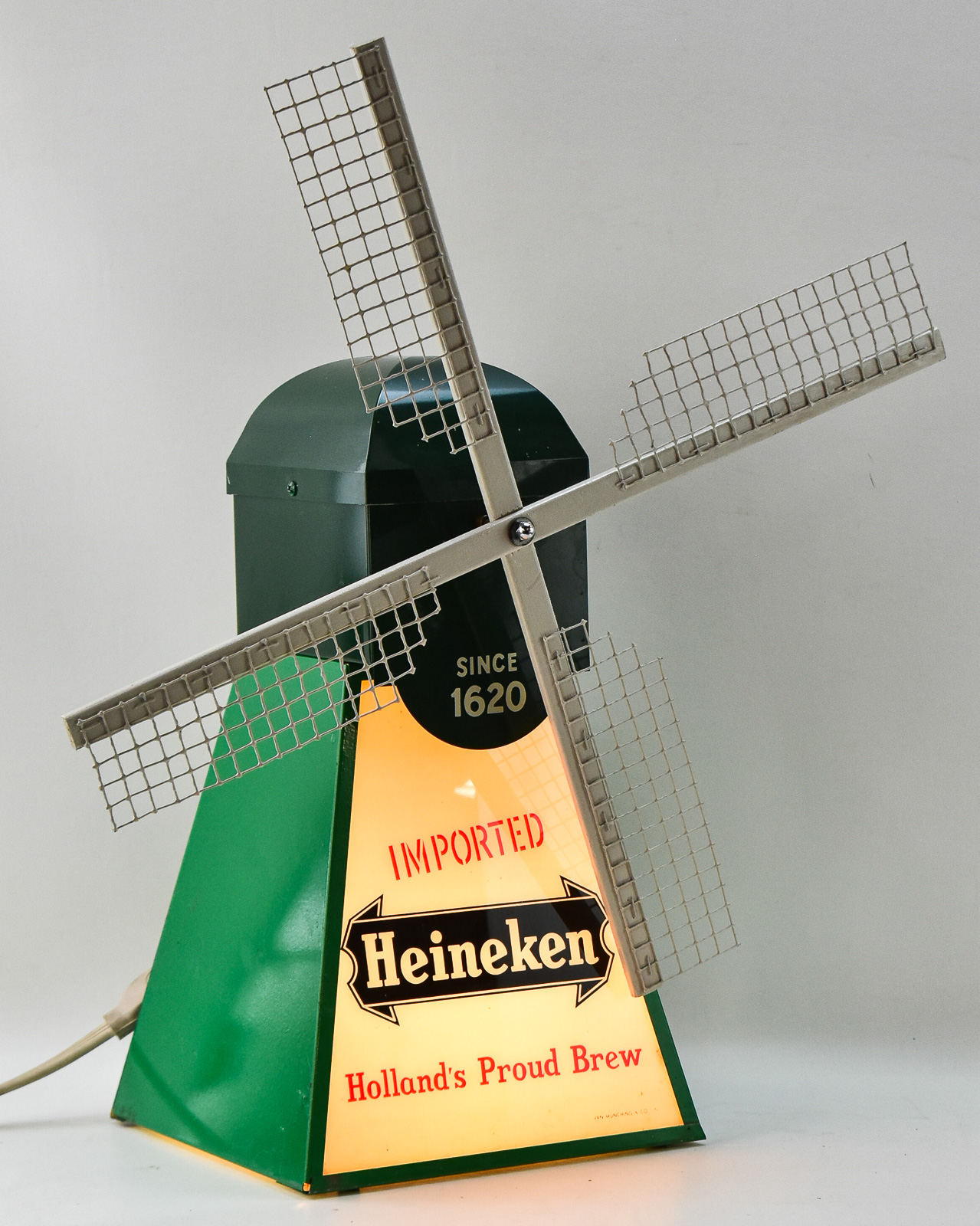 Lot 223 - VINTAGE HEINEKEN BEER LIGHTED LITHO WINDMILL DISPLAY ...