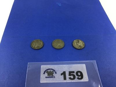 Lot 159 - WAR NICKLES (3 coins) | Mollett Auctions