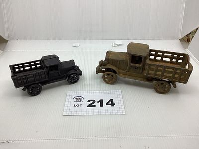 Lot 214 - VINTAGE CAST IRON TRUCKS | Mollett Auctions