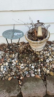 Lot 470 - SUNDIAL, PLANTER, TEA POT | Mollett Auctions