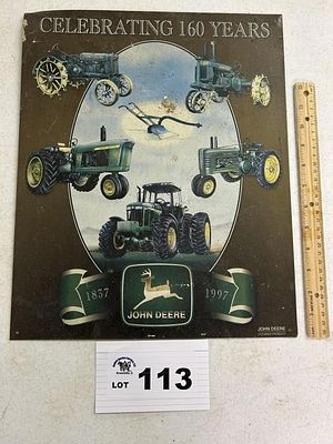 Lot 113 - JOHN DEERE TIN SIGN | Mollett Auctions
