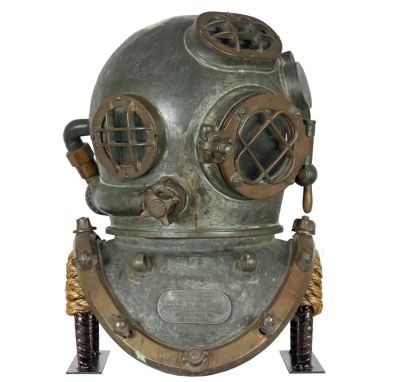Lot 108 – 1944 Miller Dunn USN Mark V Diving Helmet #s Matching ...