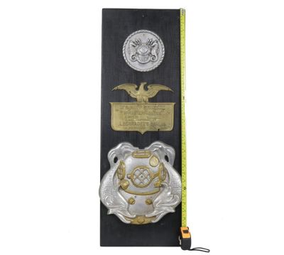 Lot 183 – Large Divers Insignia & Pump Metal Plaque Display – Nation's ...