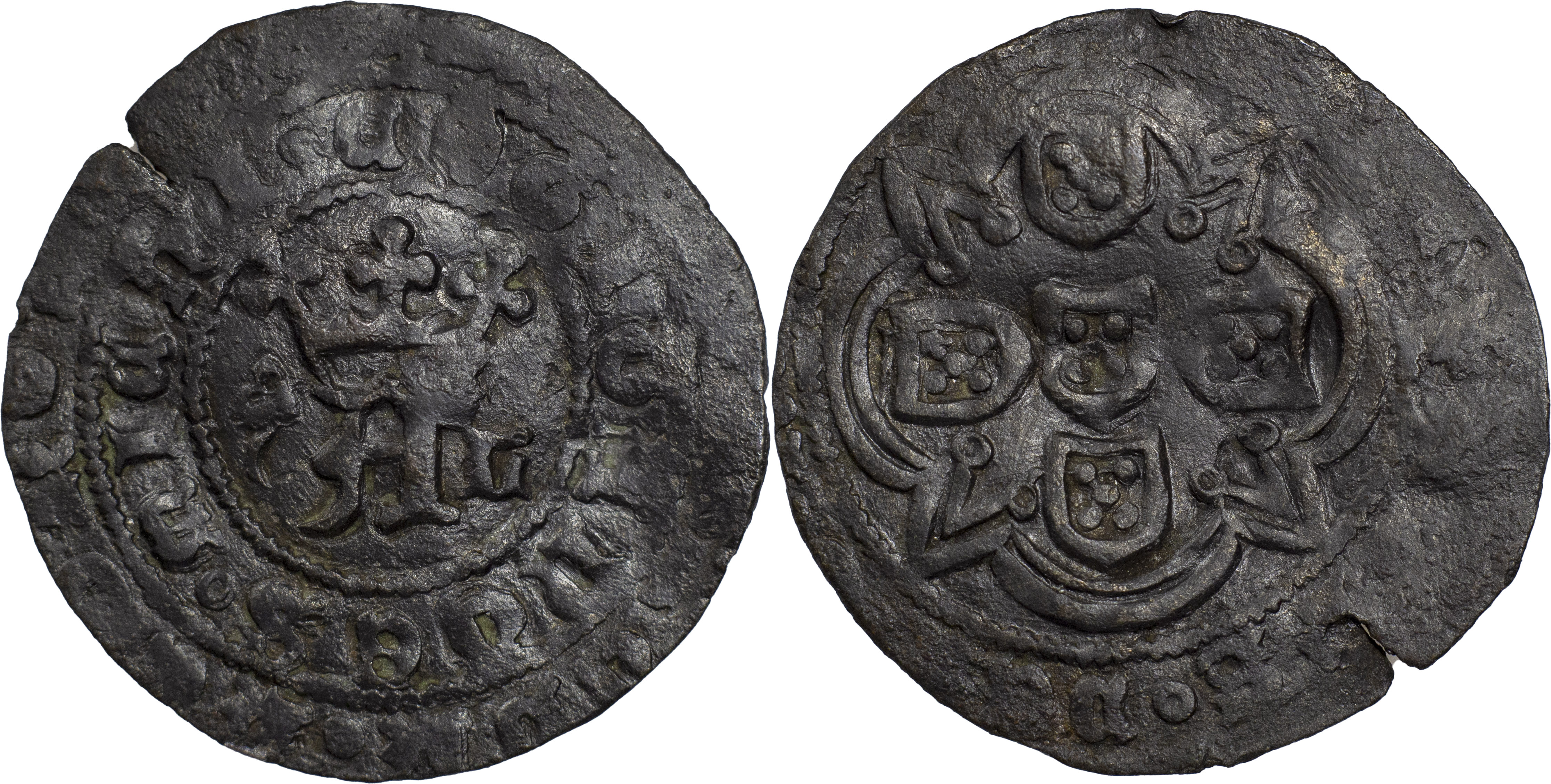 Lot 345 – D. Afonso V – Real Branco, Lisboa C/ Sinal oculto à esquerda ...