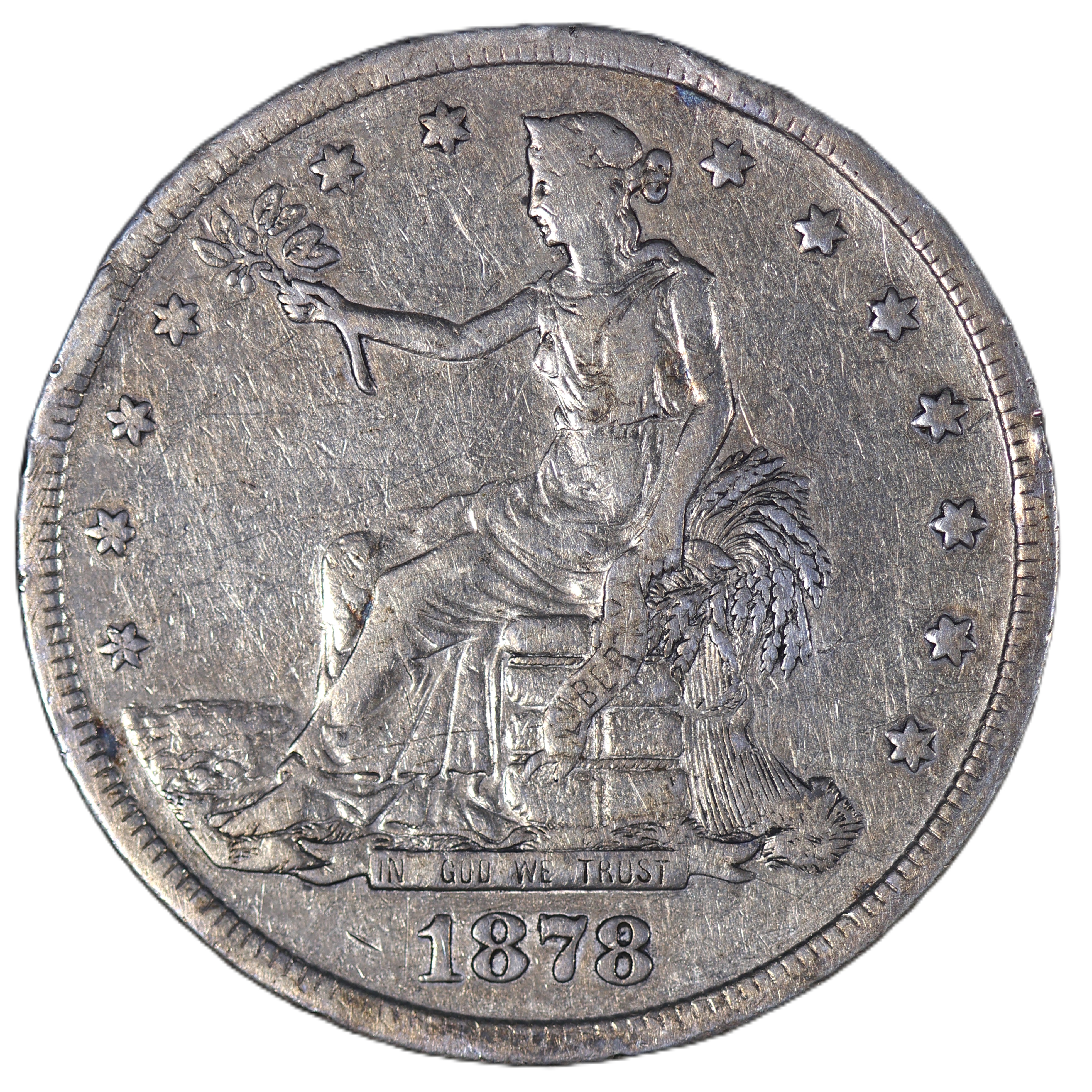 Lot 209 - 1878 S Trade Dollar Silver RARE COIN! | Rare Auctions & Estates
