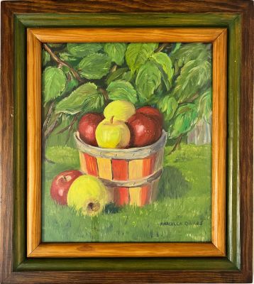 Lot 83 - Oakes, Marcella (1921-2007) watercolor, untitled basket of ...