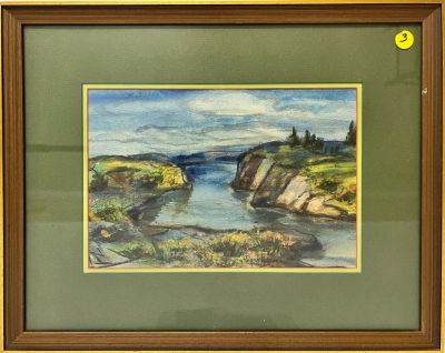 Lot 134 - Larson, Signe (1908-1993) untitled forjd, watercolor - Red ...
