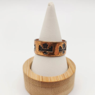 Lot 290 - Copper Firebird Ring 5.6g Size 11.25 | Retro Roadshow Auctions