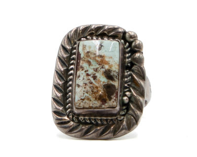 Lot 76 - Calvin Desson Navajo Sterling Magnesite Stone Ring Sz. 7 ...