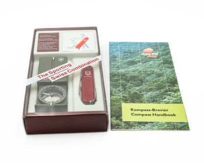 Lot 373 - Victorinox The Original and Recta Compass W/ River Handbook ...