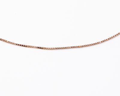 Lot 6 – 14K Rose Gold Box Chain Necklace – Retro Roadshow Auctions