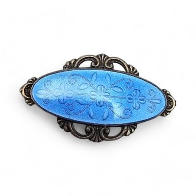 Lot 151 – Norway Ottar Hval Guilloche Enamel Sterling Silver Blue ...