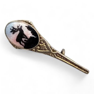 Lot 435 – GG Guilloche Enamel Sterling Silver Pin 2 G – Retro Roadshow ...