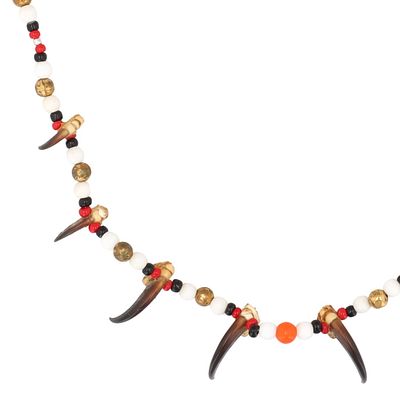 Lot 28 - Sharp! Native American Fox Claw Bead Necklace | Retro Roadshow ...