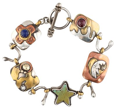 Lot 396 - Carol Anne Stalteri Cherokee 14k Gold Sterling Desert Bear ...