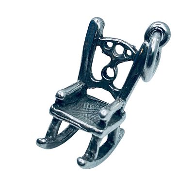 Lot 250 - Sterling Silver Rocking Chair Pendant. 1.82 G. | Retro ...