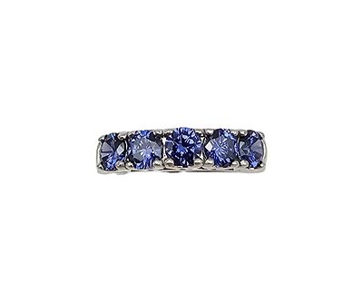 Lot 284 - FAS Sterling Silver Rhinestone Cocktail Ring Sz 4.75 2.8 G ...