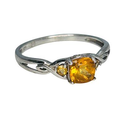 Lot 125 - Judith Jack Citrine Sterling Ring Size 7, 1.47 G | Retro ...