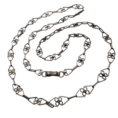 Lot 4 - Signed 'DMD' Eagle 2 Mexico Vintage Sterling Chain Necklace ...