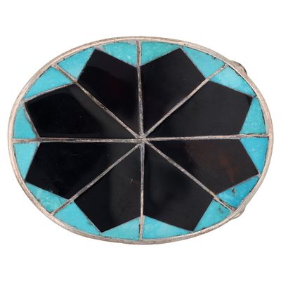 Lot 226 - Delger Cellicion Zuni Handmade Sterling Silver Multi-Stone ...
