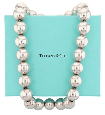 Lot 234 - Tiffany & Co. Sterling HardWear Ball Necklace, 16mm | Retro ...