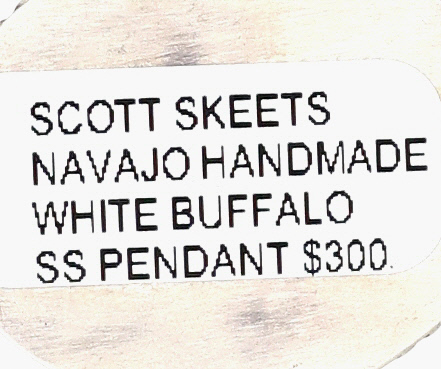 Lot 228 - Scott Skeets Navajo Handmade Sterling White Buffalo Turquoise ...